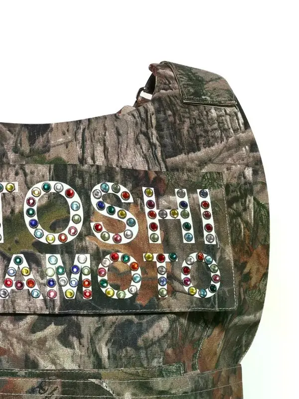 SATOSHI NAKAMOTO Studded Camouflage Vest