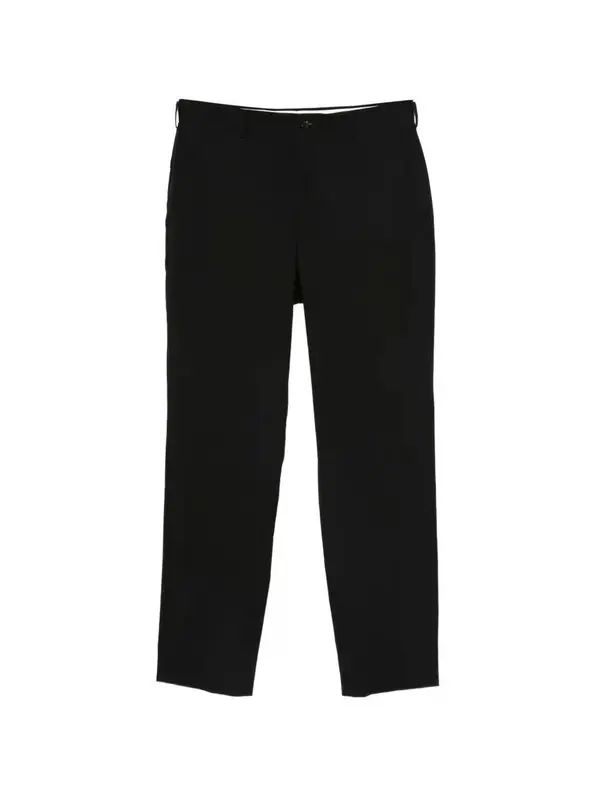 Comme Des Garçons Belt-loops Straight Trousers - Black