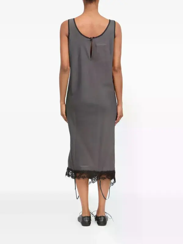 MAISON MARGIELA Lace-trim Midi Dress
