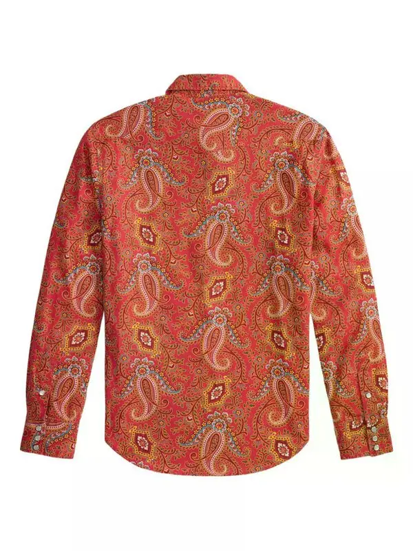 Ralph Lauren Paisley Long-sleeve Shirt - Red