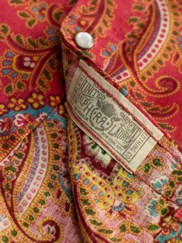 Ralph Lauren Paisley Long-sleeve Shirt - Red