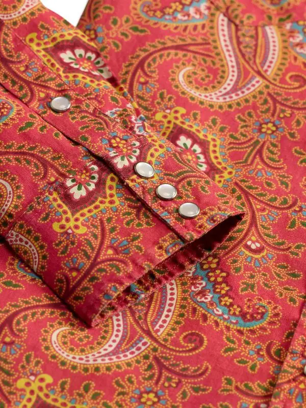 Ralph Lauren Paisley Long-sleeve Shirt - Red