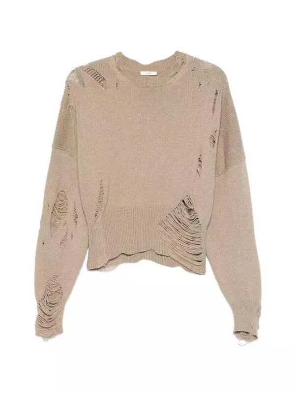 HAIKURE Distressed Sweater - Neutrals