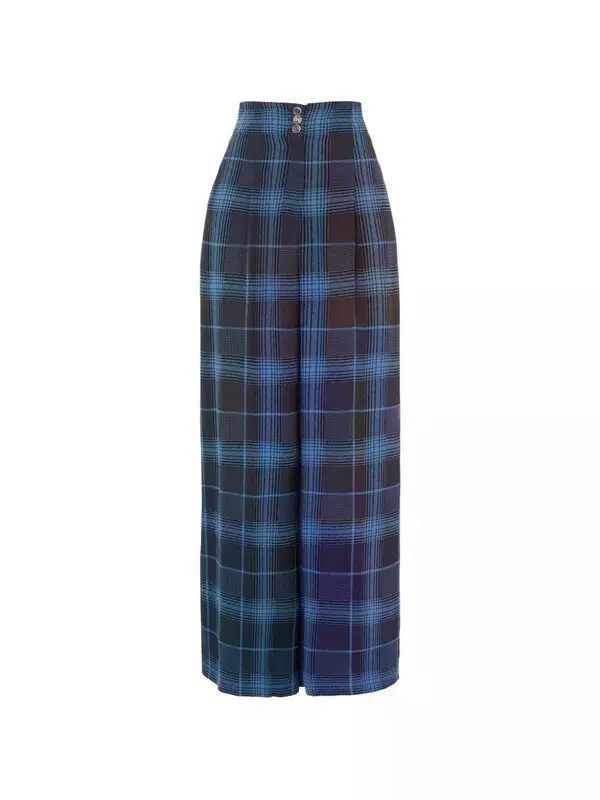 TEMPERLEY LONDON Check Trousers - Blue