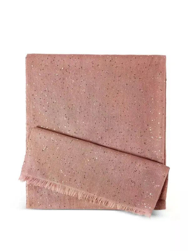 Brunello Cucinelli Sequin-embellished Scarf - Pink