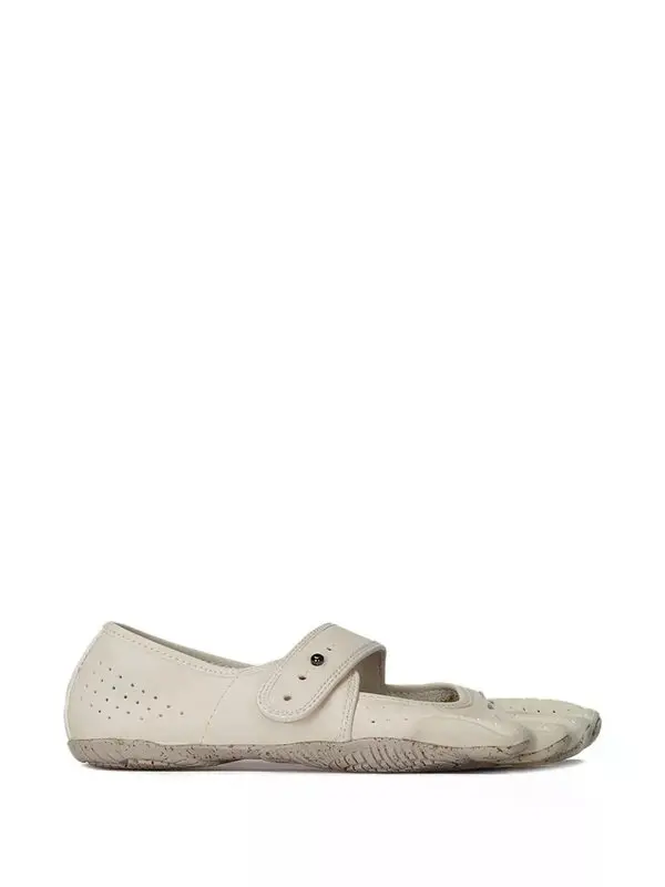 Vibram Jane Evo Perforated Strap Ballet Flats - Neutrals