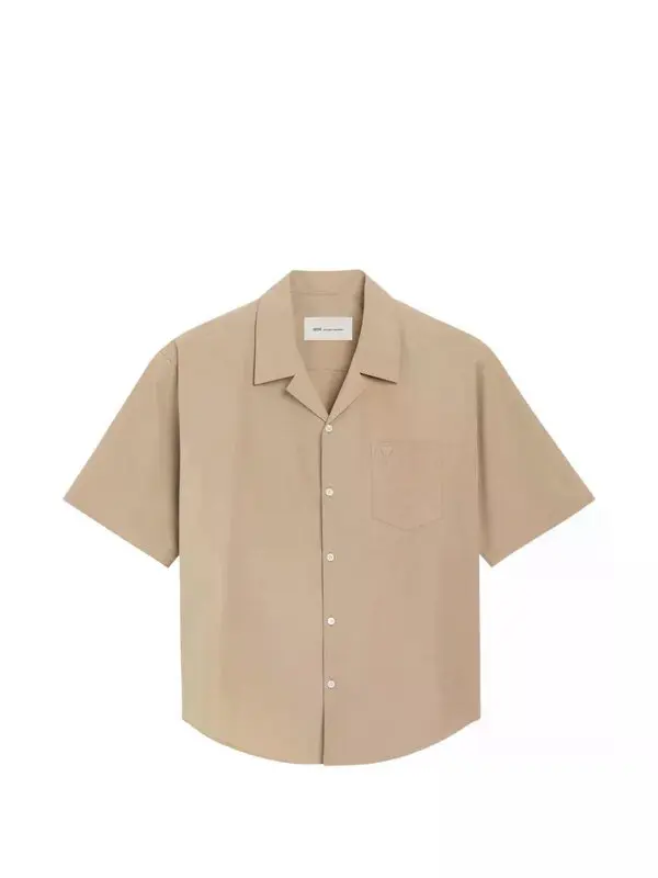 Ami Embroidered Shirt - Neutrals