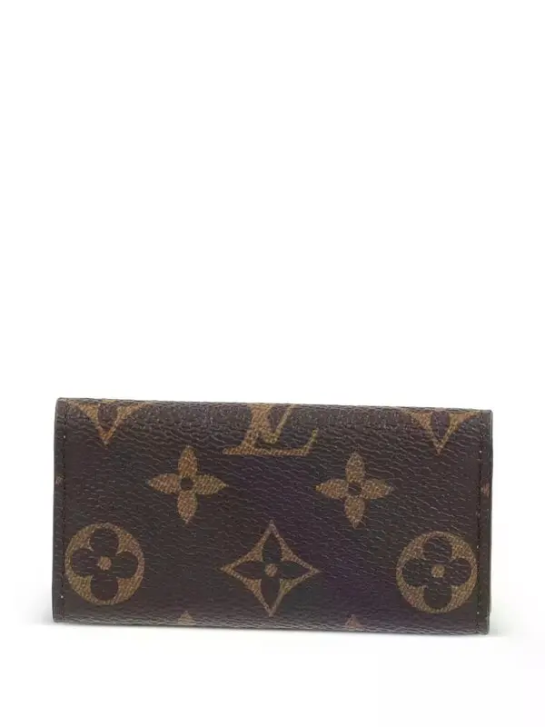 LOUIS VUITTON 4 Key Flap-closure Monogram Canvas Key Holder