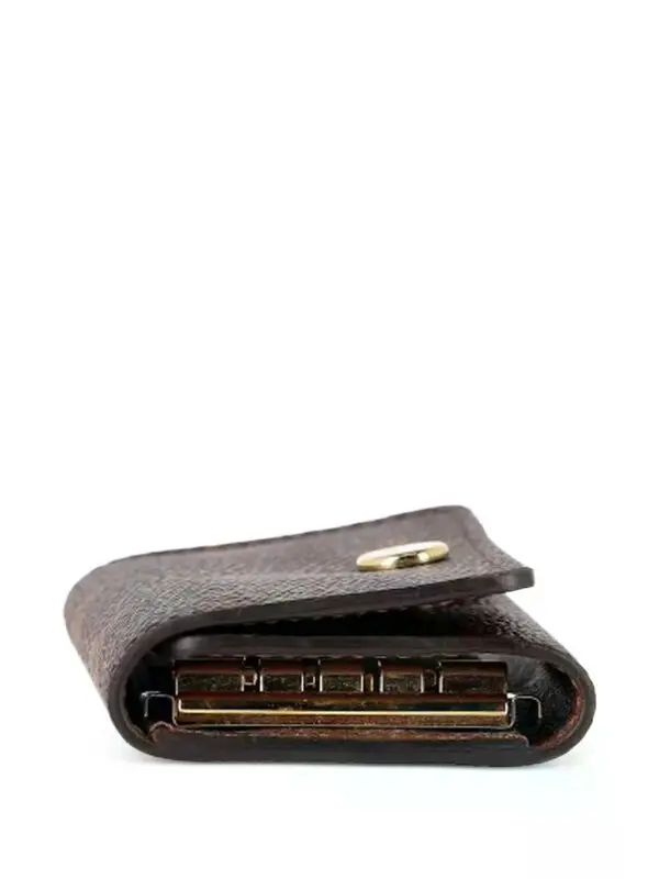 LOUIS VUITTON 4 Key Flap-closure Monogram Canvas Key Holder