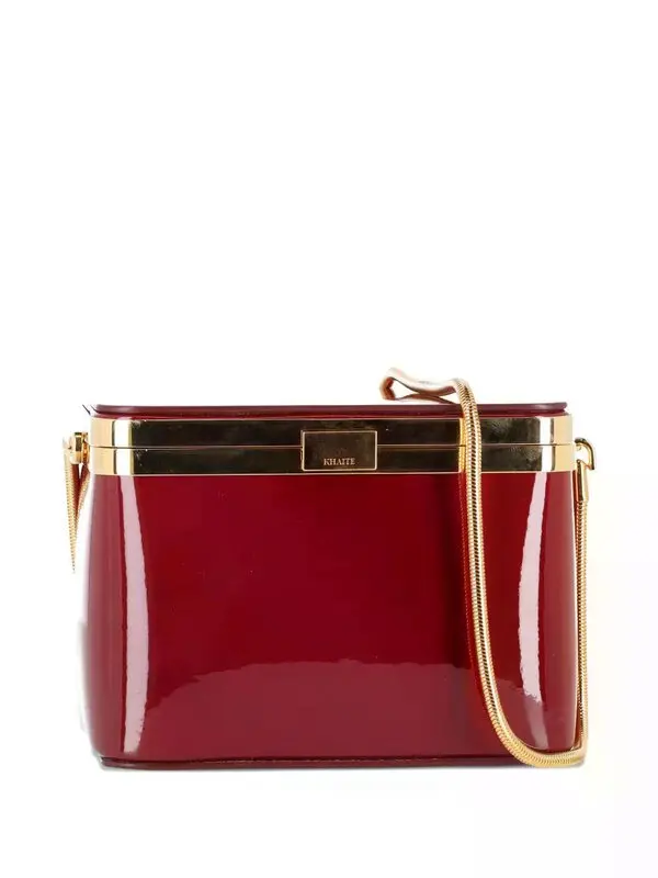 Khaite Mini Eloise Patent-leather Tote Bag - Red
