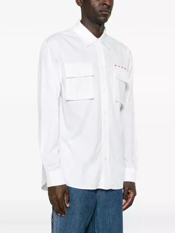Marni Flap-pocket Logo Shirt
