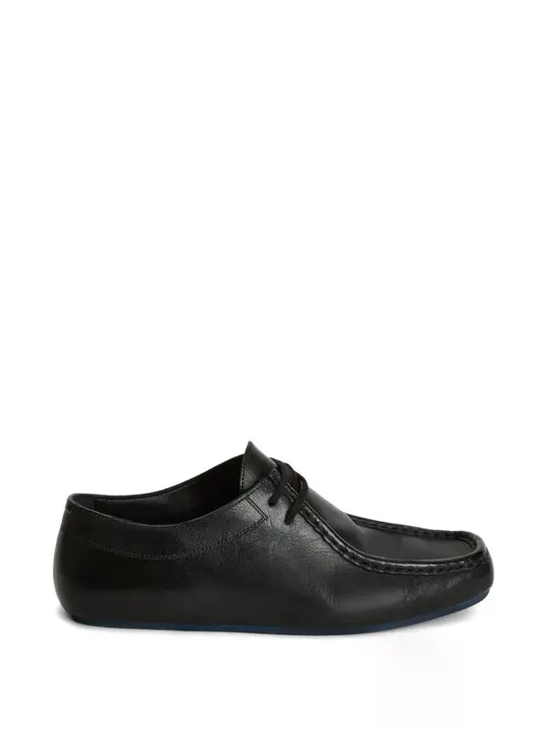 JIL SANDER Piping Lace-up Loafers - Black