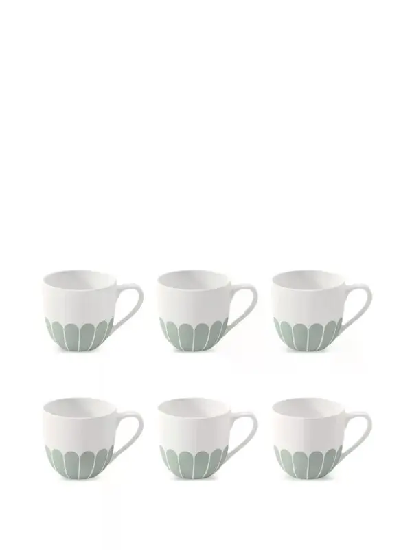 VILLEROY & BOCH Flower-pattern Coffee Cups - Green