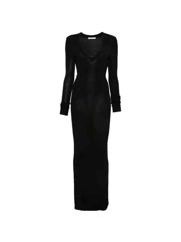 ENTIRE STUDIOS Long-sleeve V-neck Dress