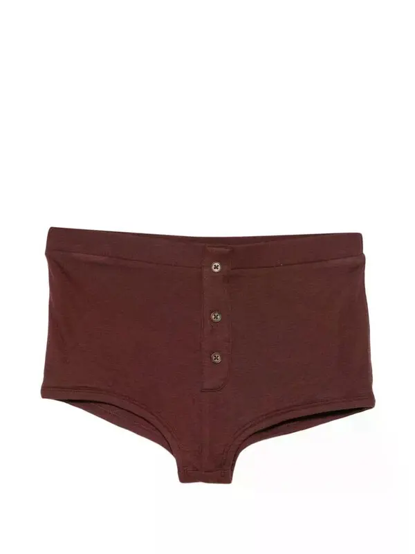 ENTIRE STUDIOS Do Booty Shorts - Brown