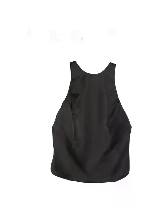 ALFIE Backless Button Top - Black