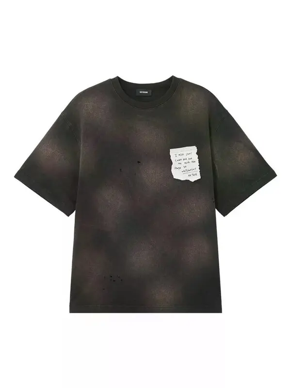 We11Done Printed T-shirt - Black