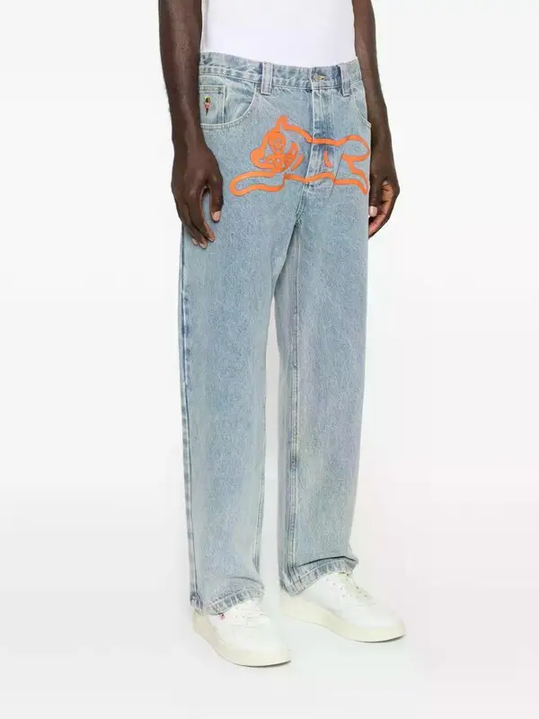 ICECREAM Running Dog Double Scoop Graphic Jeans