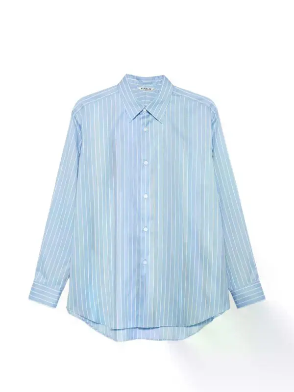 Auralee Striped Shirt - Blue