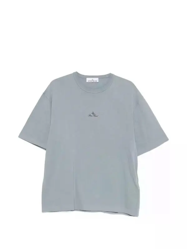 Stone Island Logo T-shirt - Blue