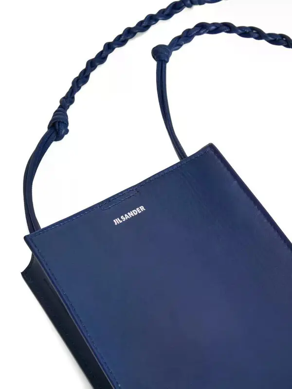 JIL SANDER Small Cannolo Embossed Cross Body Bag