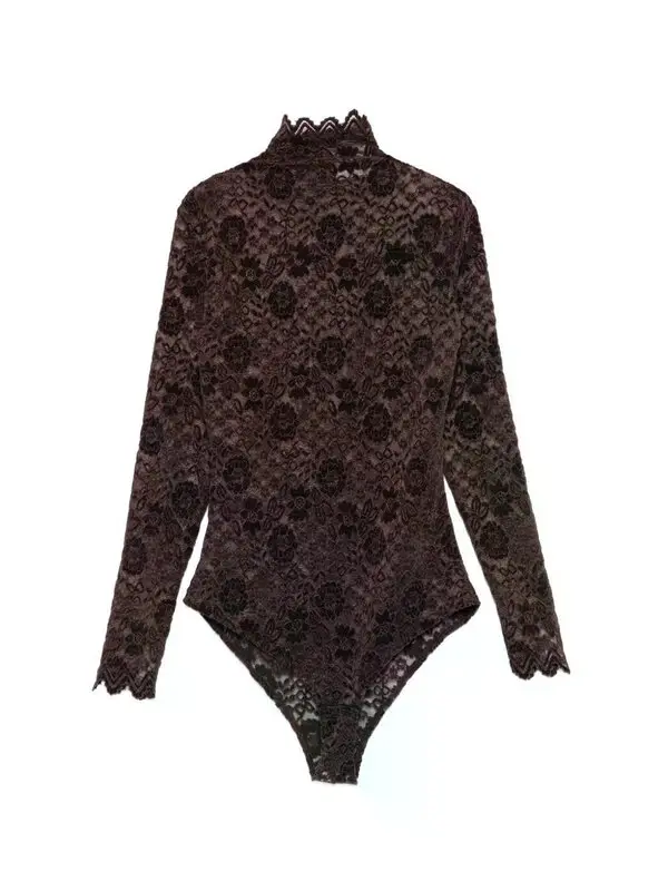 ATU BODY COUTURE Lace Bodysuit - Brown