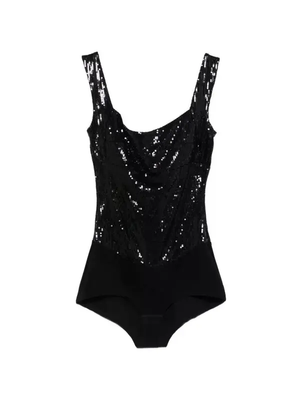 ATU BODY COUTURE Sequin Top - Black