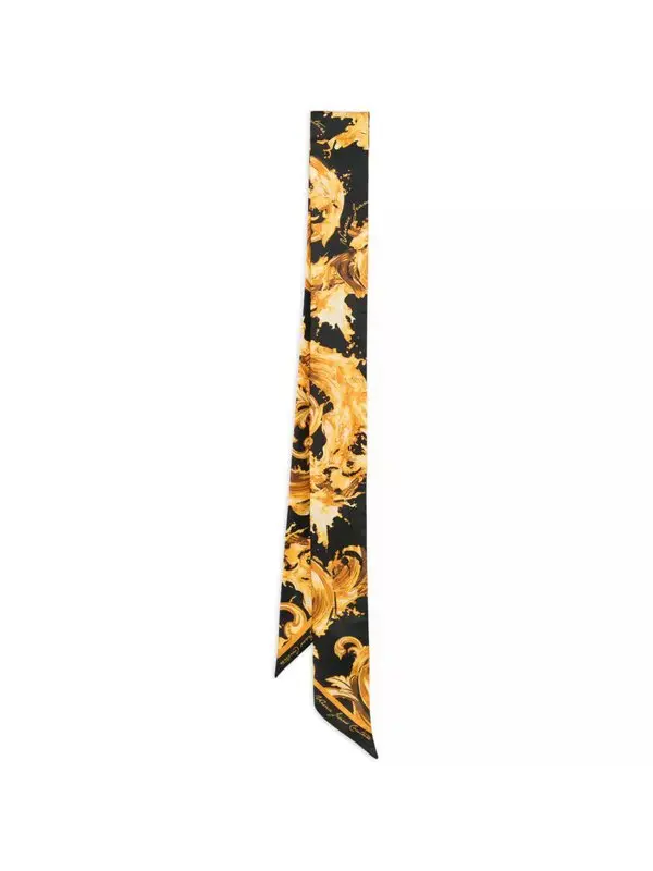 Versace Printed Scarf - Black