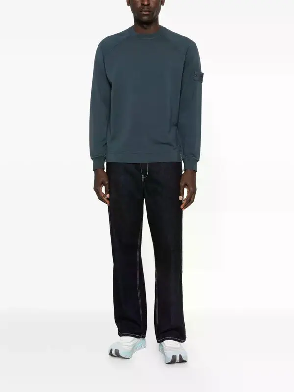 Stone Island Patch Crew-neck Sweatshirt