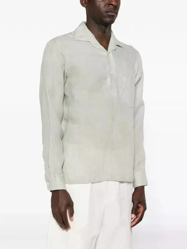 LARDINI Chest-pocket Polo Shirt - Green