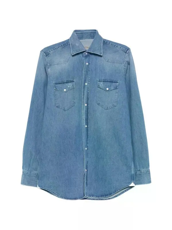 SARTORIO NAPOLI Buttoned Denim Shirt - Blue