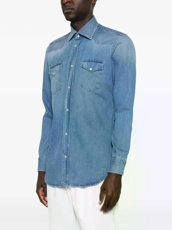 SARTORIO NAPOLI Buttoned Denim Shirt