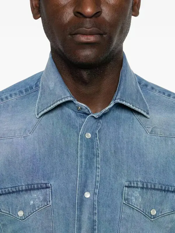 SARTORIO NAPOLI Buttoned Denim Shirt