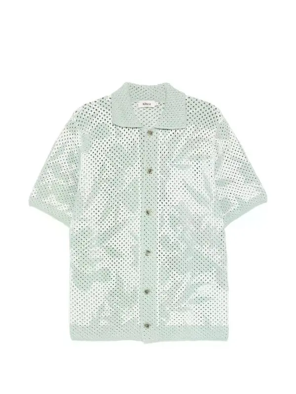 Altea Floreal-print Short-sleeve Shirt - Green