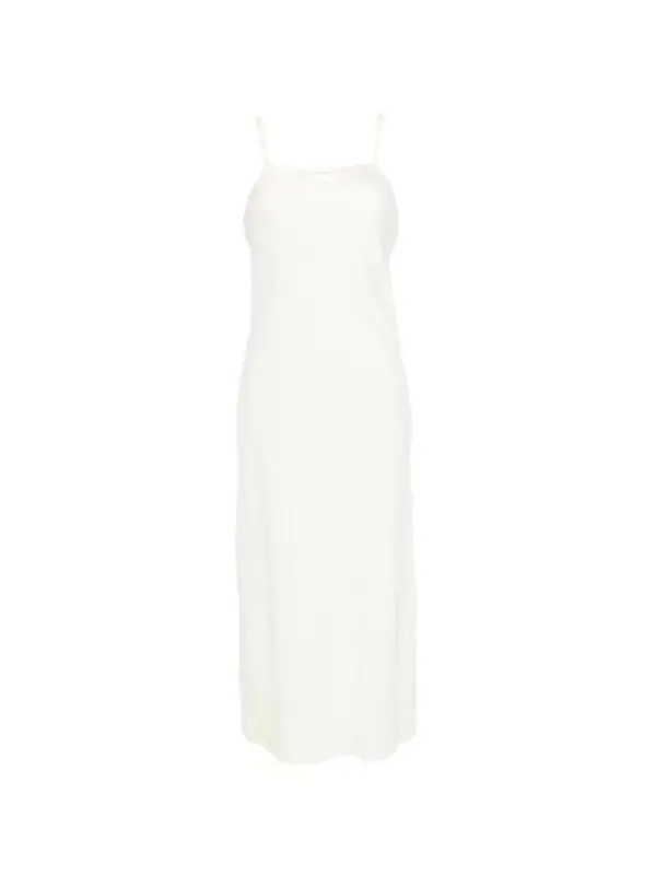 Patrizia Pepe Square-neck Slip Dress - Neutrals