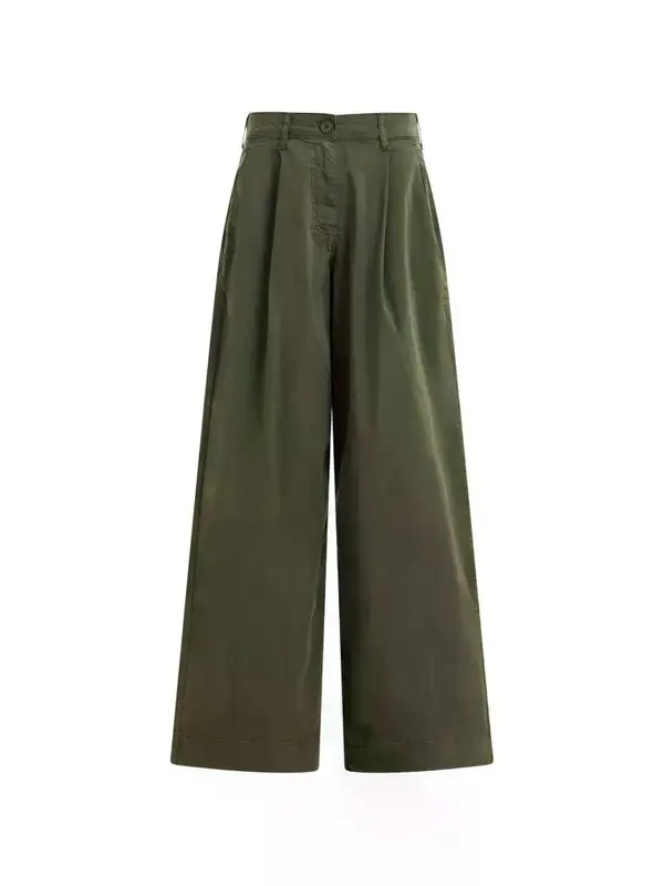Essentiel Antwerp Jumpy Wide-leg Trousers - Green
