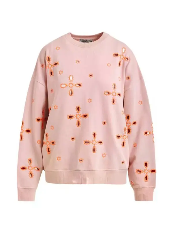 Essentiel Antwerp Floral Embroidered Sweatshirt