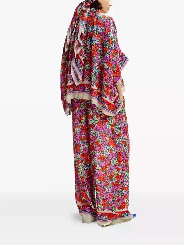 Essentiel Antwerp Floral Print Trousers - Red