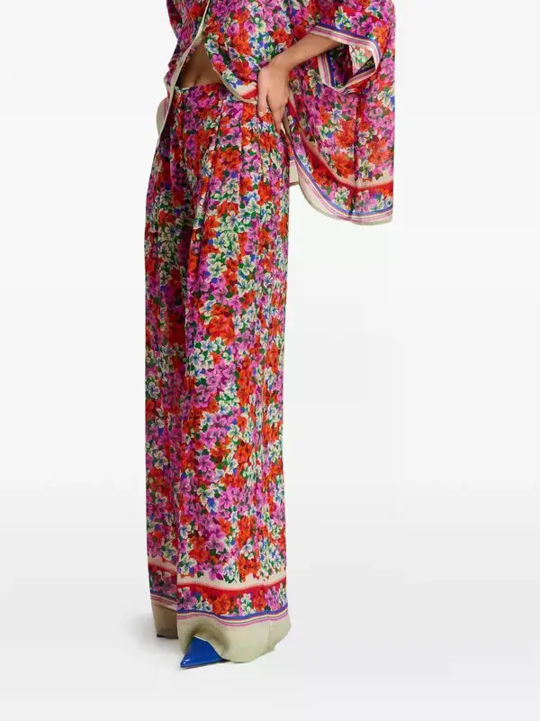 Essentiel Antwerp Floral Print Trousers - Red