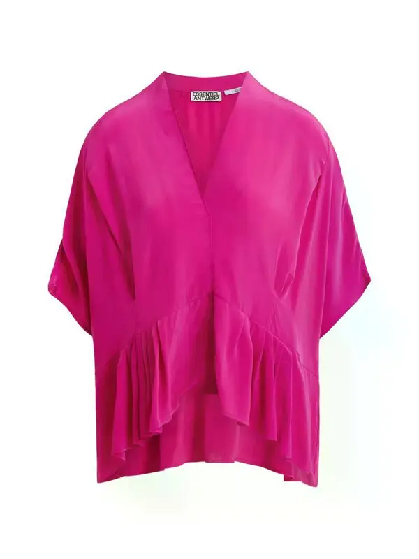 Essentiel Antwerp Ruffled-hem Blouse - Pink