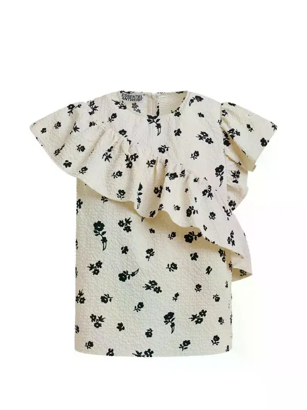 Essentiel Antwerp Floral Ruffled Blouse
