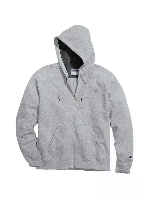Champion Zip-up Hoodie - Grey