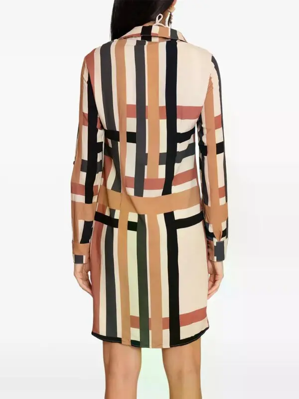 AMIR SLAMA Striped Button Shirt Dress