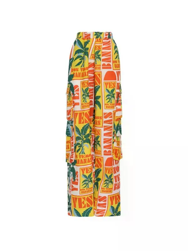 AMIR SLAMA Print Pocket Trousers