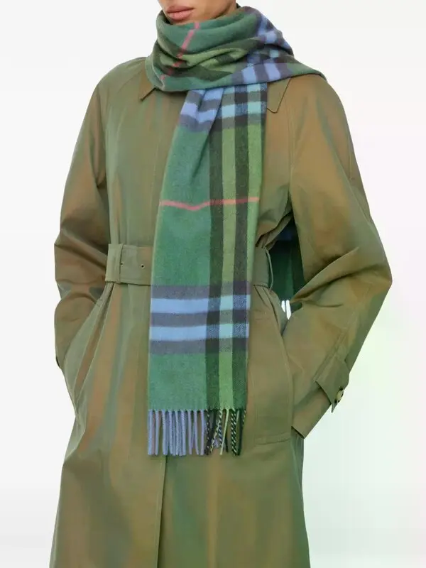 Burberry Check Cashmere Scarf