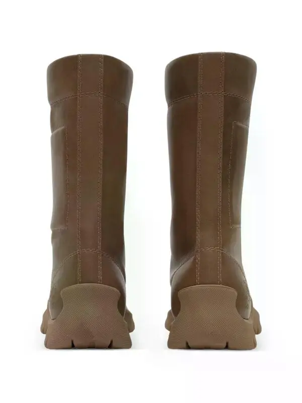 Burberry Leather Tone Boots - Brown