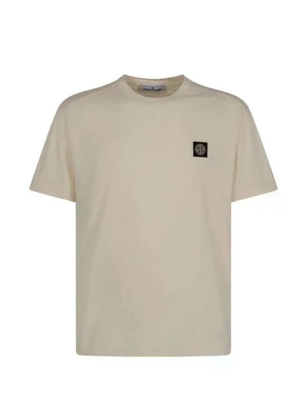 Stone Island Logo-patch T-shirt - Neutrals