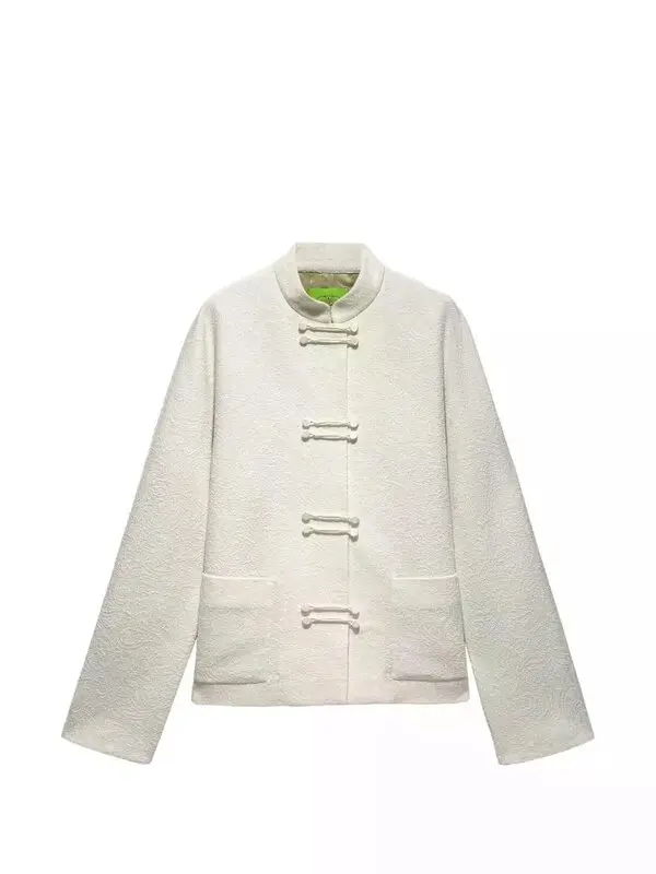 Shanghai Tang Buttoned Tang Jacket - Neutrals
