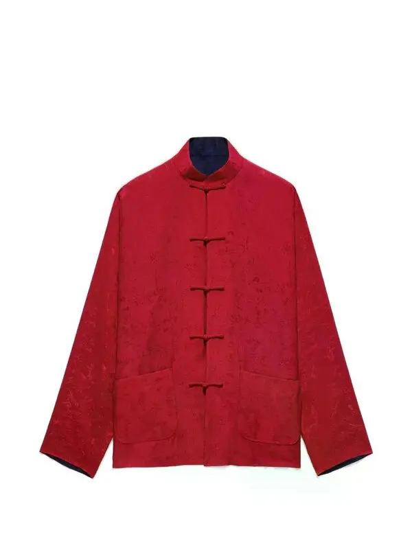 Shanghai Tang Reversible Floral Jacket - Red