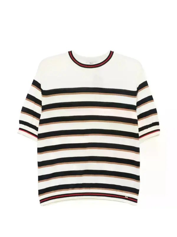 Herno Striped Short-sleeve T-shirt - White